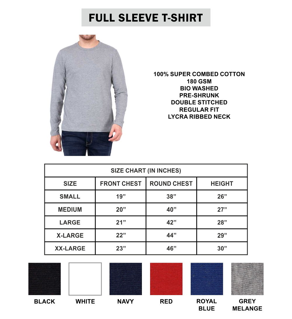 Xtees Style Color Size Chart
